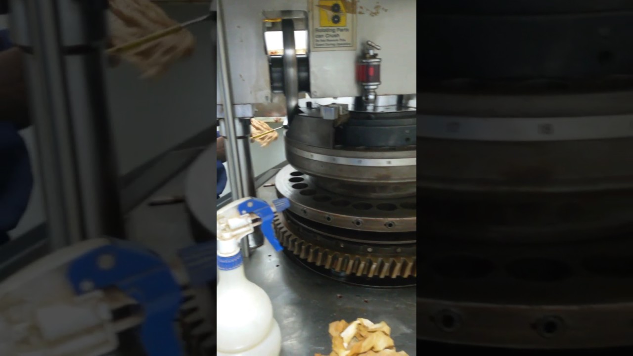 Compression machine during cleaning - YouTube