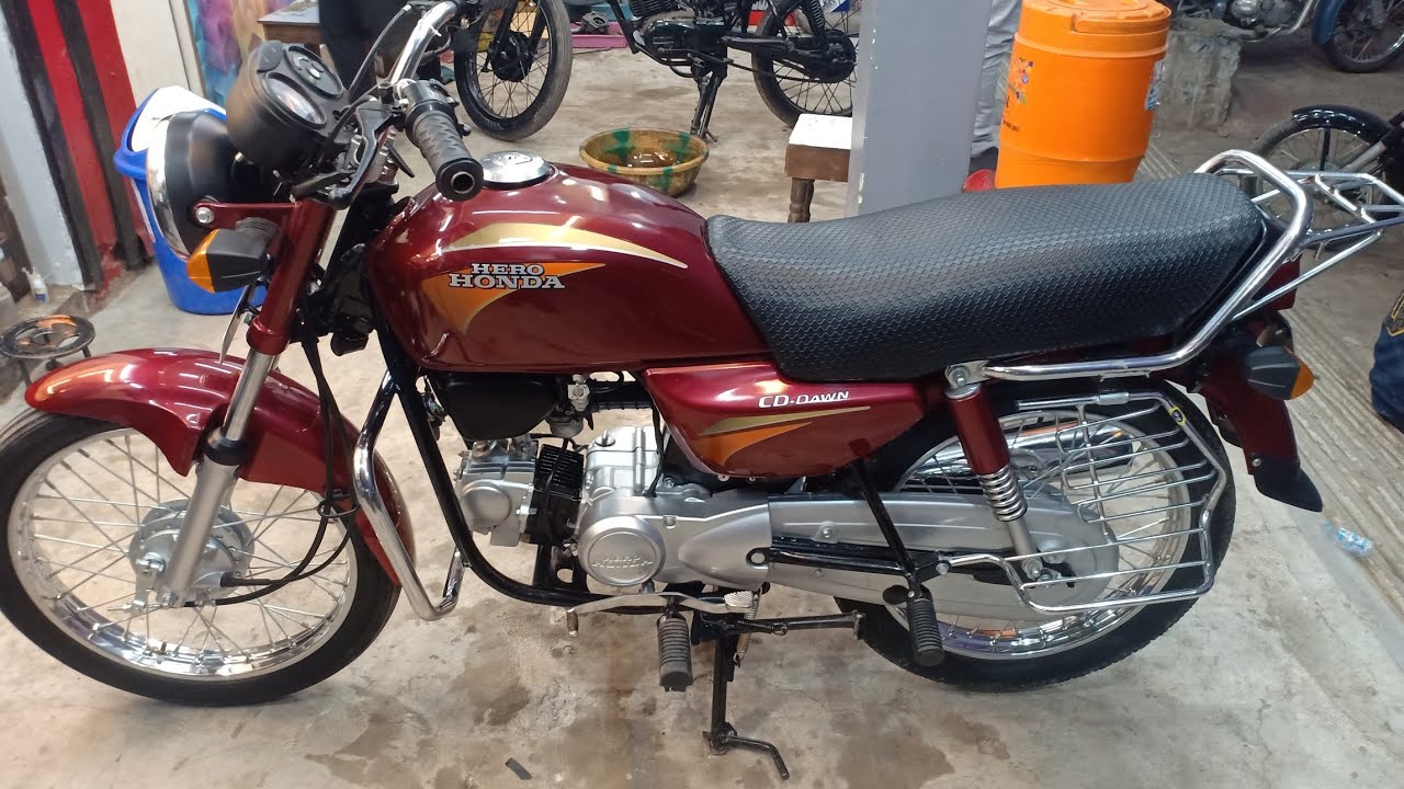 Hero honda CD-DOWN restore to new showroom condition. - YouTube