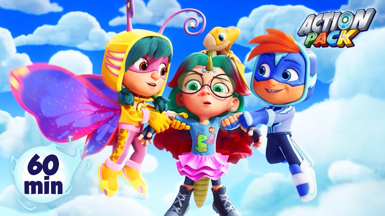 Sky High Rescue Heroes | Action Pack 🦸 | Action Cartoons For Kids - YouTube