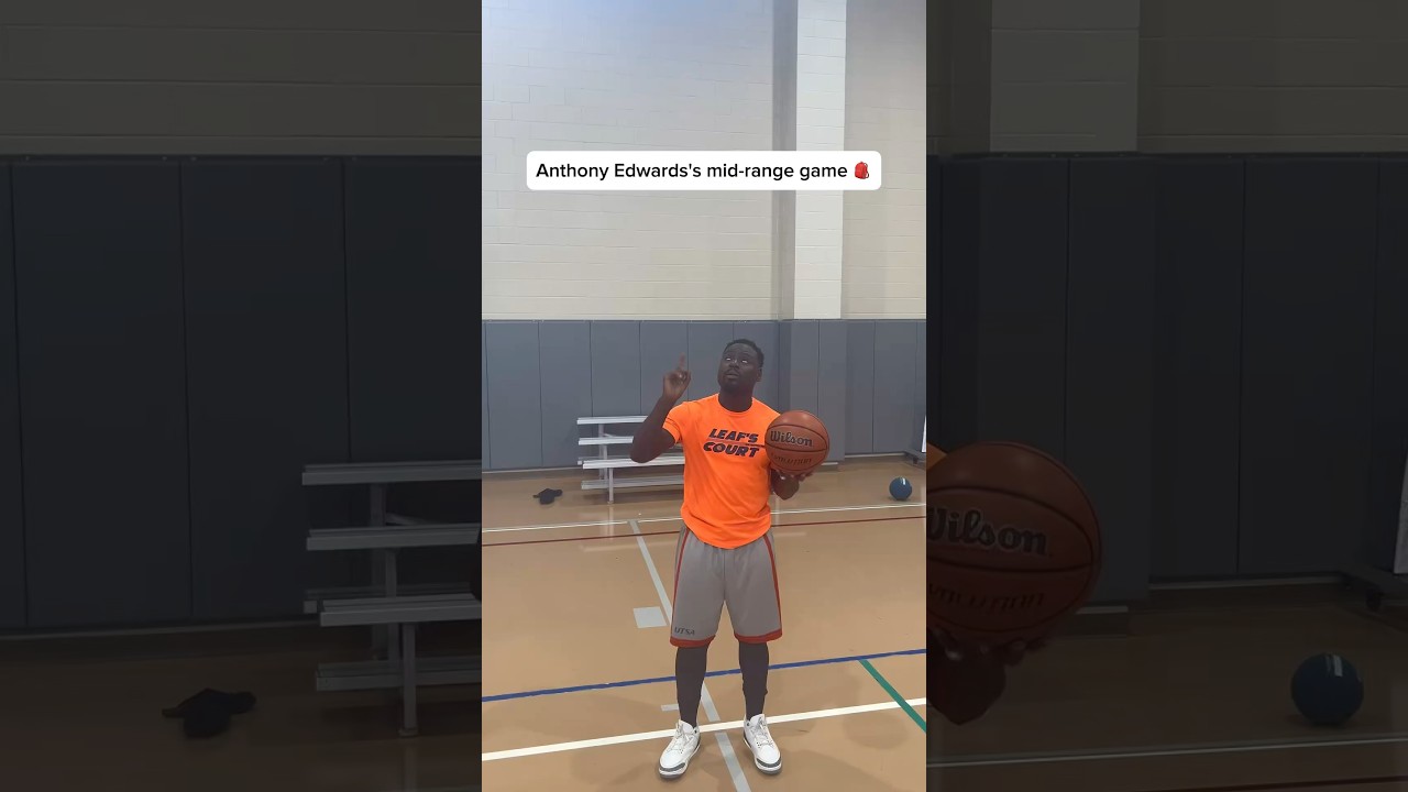 Anthony Edwards mid range 🎒🎒#leafscourt #basketballtraining # ...
