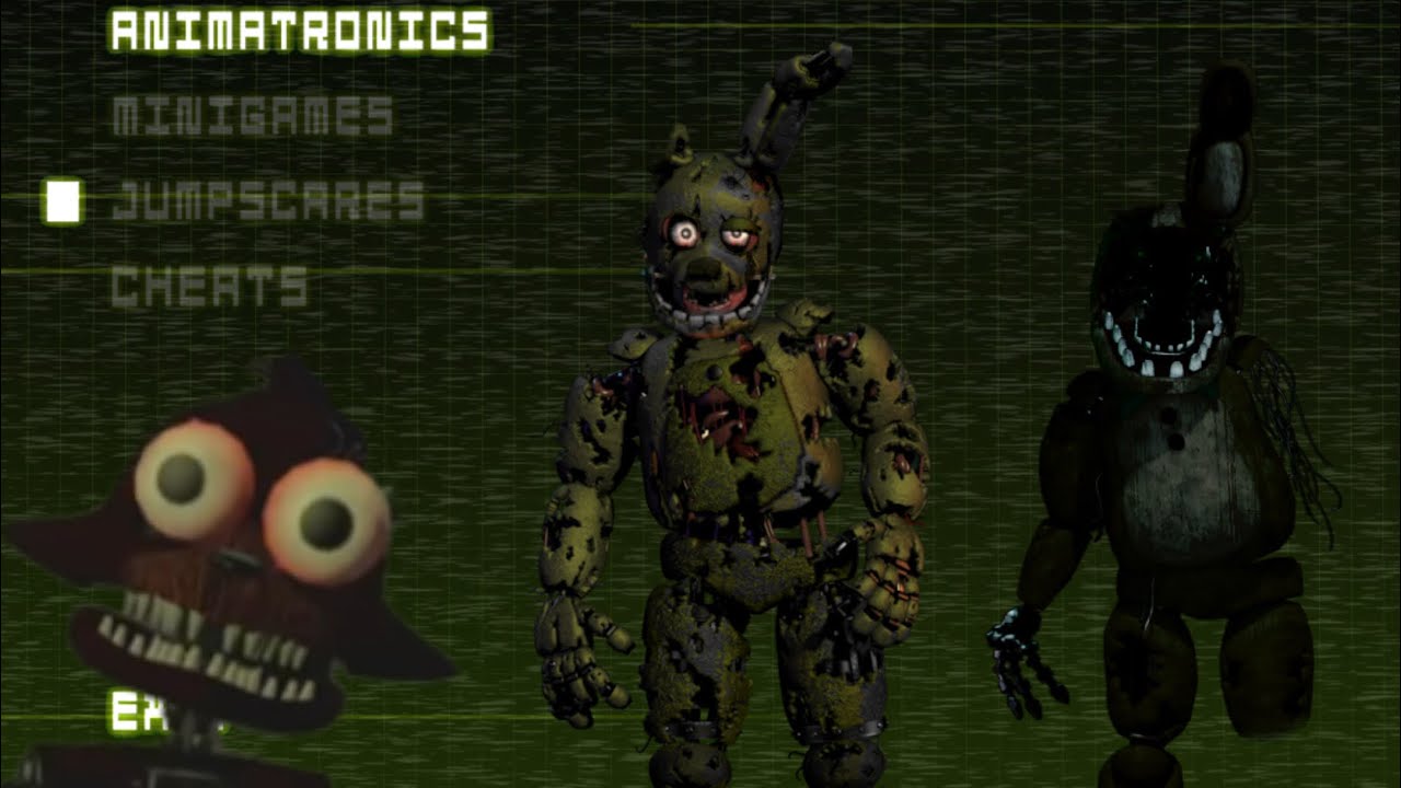 Fnaf 3 custom animatronics - YouTube
