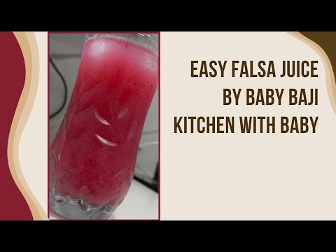 Easy Falsa juice recipe by Baby Baji || Falsa juice || Summer special ...