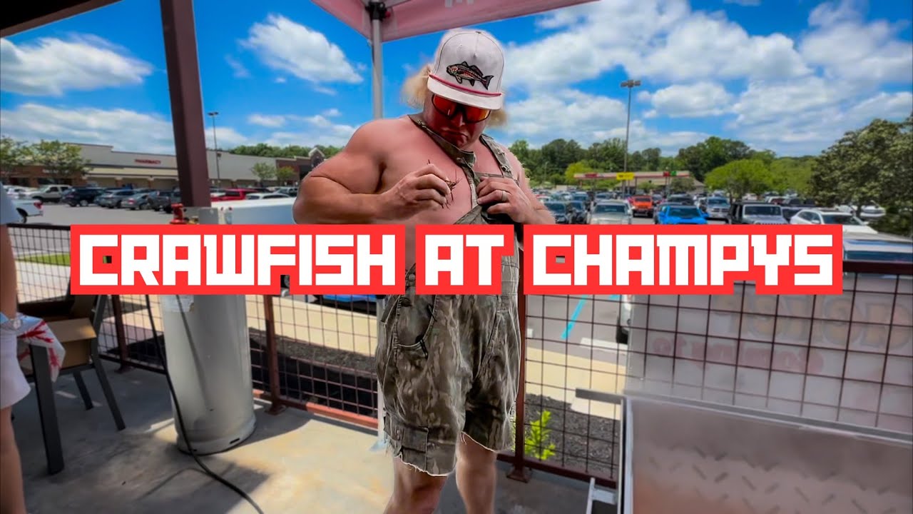 Stale Kracker boils Crawfish at Champys Chicken - YouTube