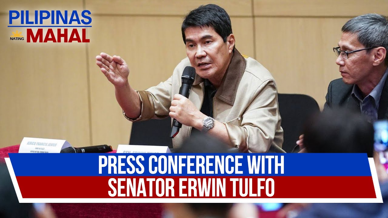 LIVE: PRESS CONFERENCE WITH SENATOR ERWIN TULFO | JULY 30, 2025 - YouTube