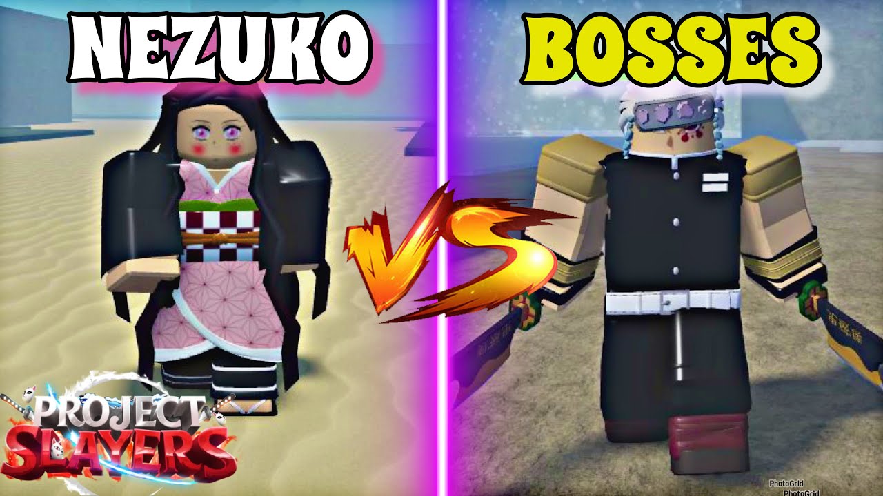 Nezuko Kamado VS All Bosses In Project Slayers - YouTube