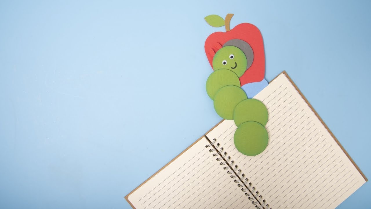 Create This Super Cute Caterpillar Bookmark - Ellison Education - YouTube