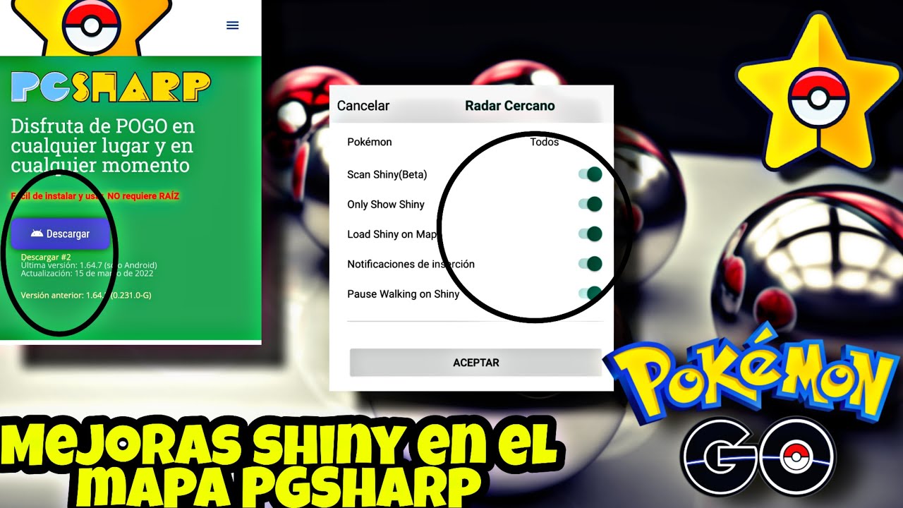 🚨Mejoras SHINY EN EL MAPA PGSHARP🚨Nueva Actualización Oficial PGSharp ...