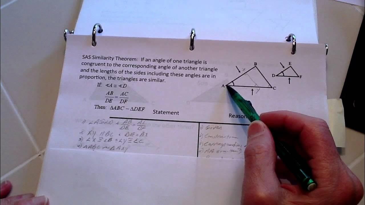 Proof: SAS Similarity Theorem - YouTube
