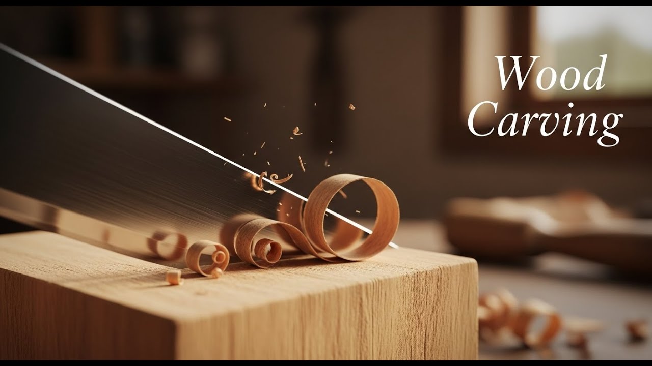 Most Satisfying Wood Carving ASMR 🪵 | Deep Scraping & Curl Sounds - YouTube