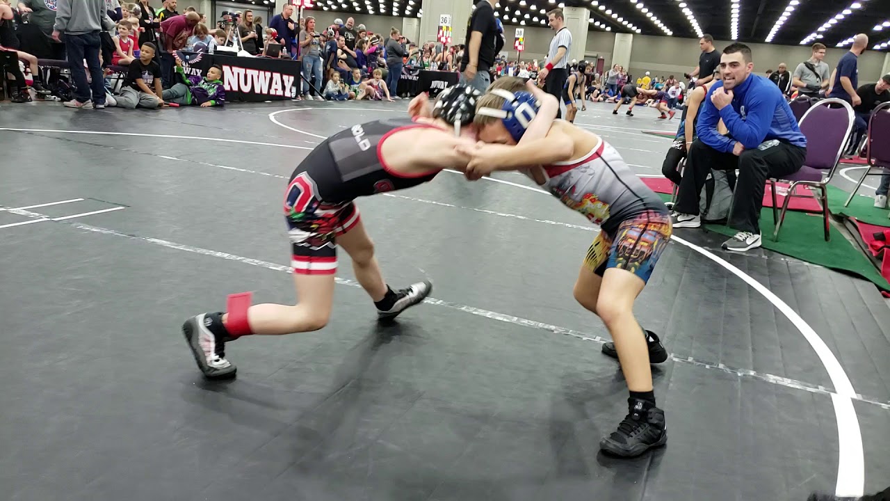 Landon Newbold pins Liam Warner at Folkstyle National Championships KY ...