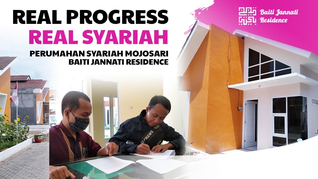 REAL PROGRES Perumahan Syariah Mojosari - Baiti Jannati Residence - YouTube