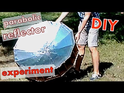 Parabolic reflector out of cardboard. Diy - YouTube
