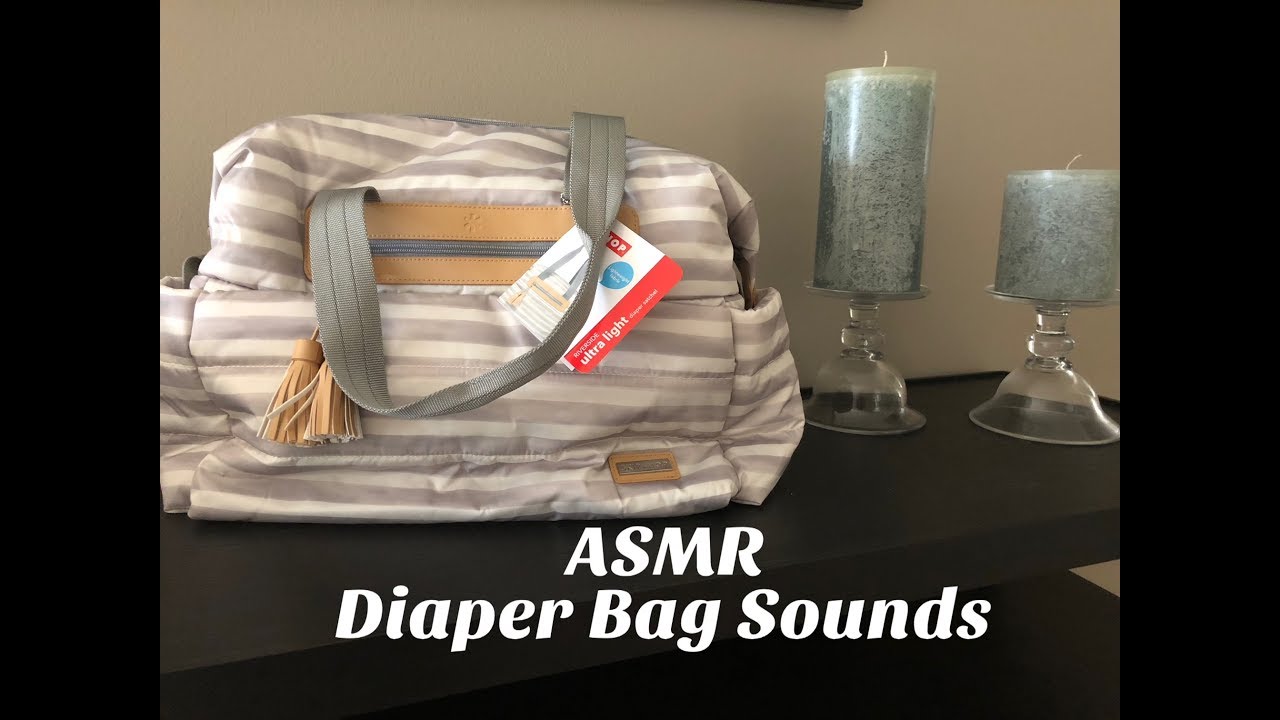 Diaper Bag Sounds *zippers* | Natural ASMR - YouTube