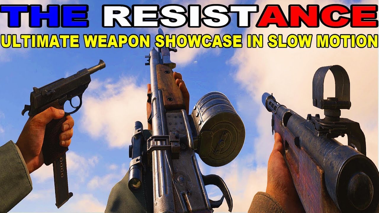 COD WW2 The Resistance: Ultimate Weapon Showcase In Slow Motion - YouTube