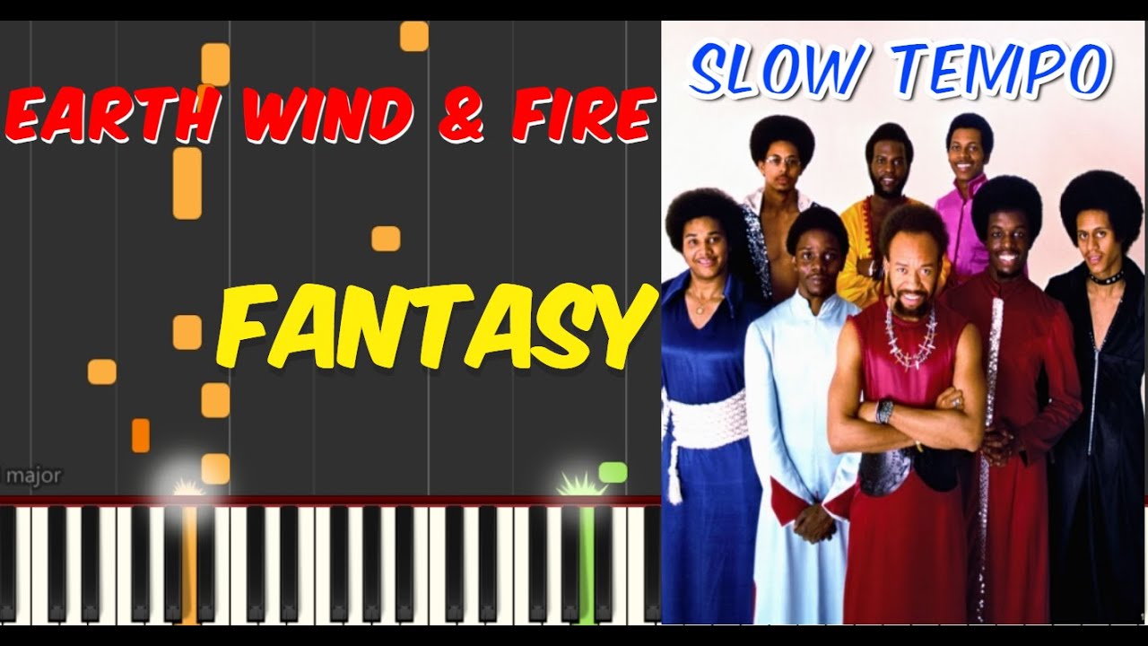 Earth Wind & Fire - Fantasy (Slow) Piano Tutorial - YouTube