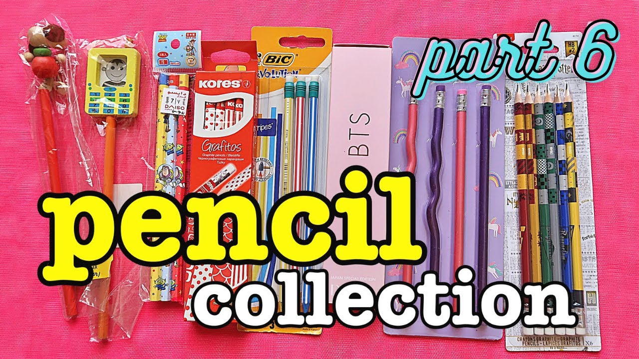 PENCIL COLLECTION 2021 * Pencil Collector new BTS pencils Part 6 - YouTube