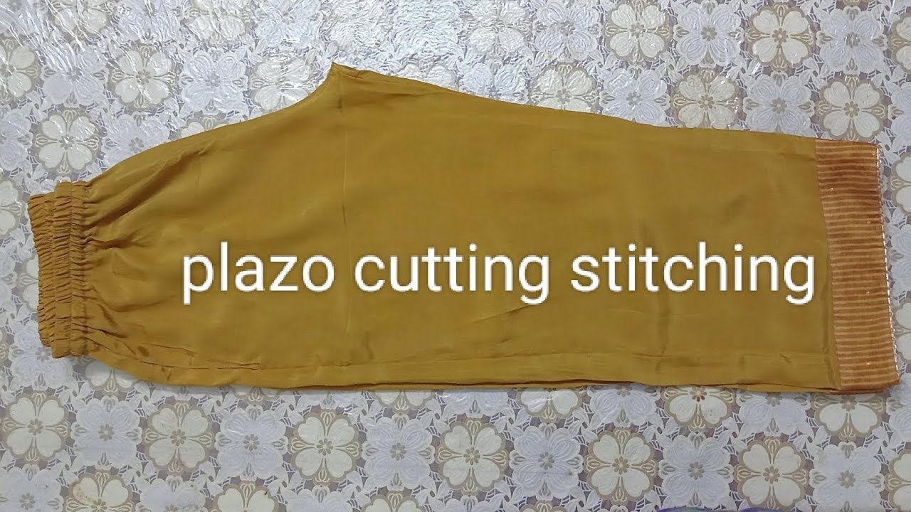 Plazo ki cutting and stitching design taiyar # lace lagane ke tips# ...