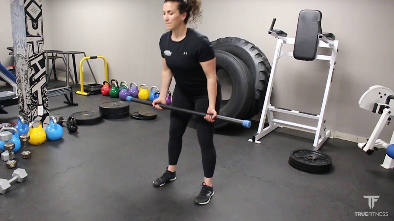 Body Bar Hip Hinge to Curl - YouTube