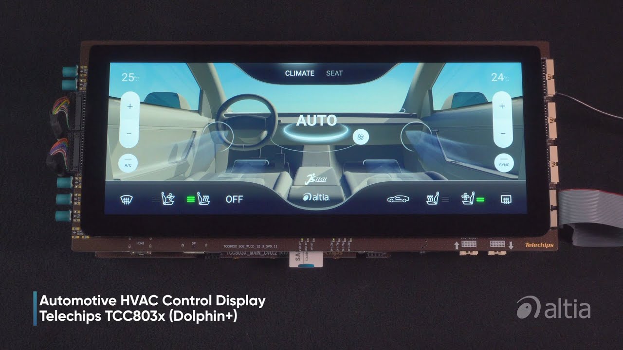 Altia in Action | Automotive HVAC Control Display on Telechips TCC803x ...