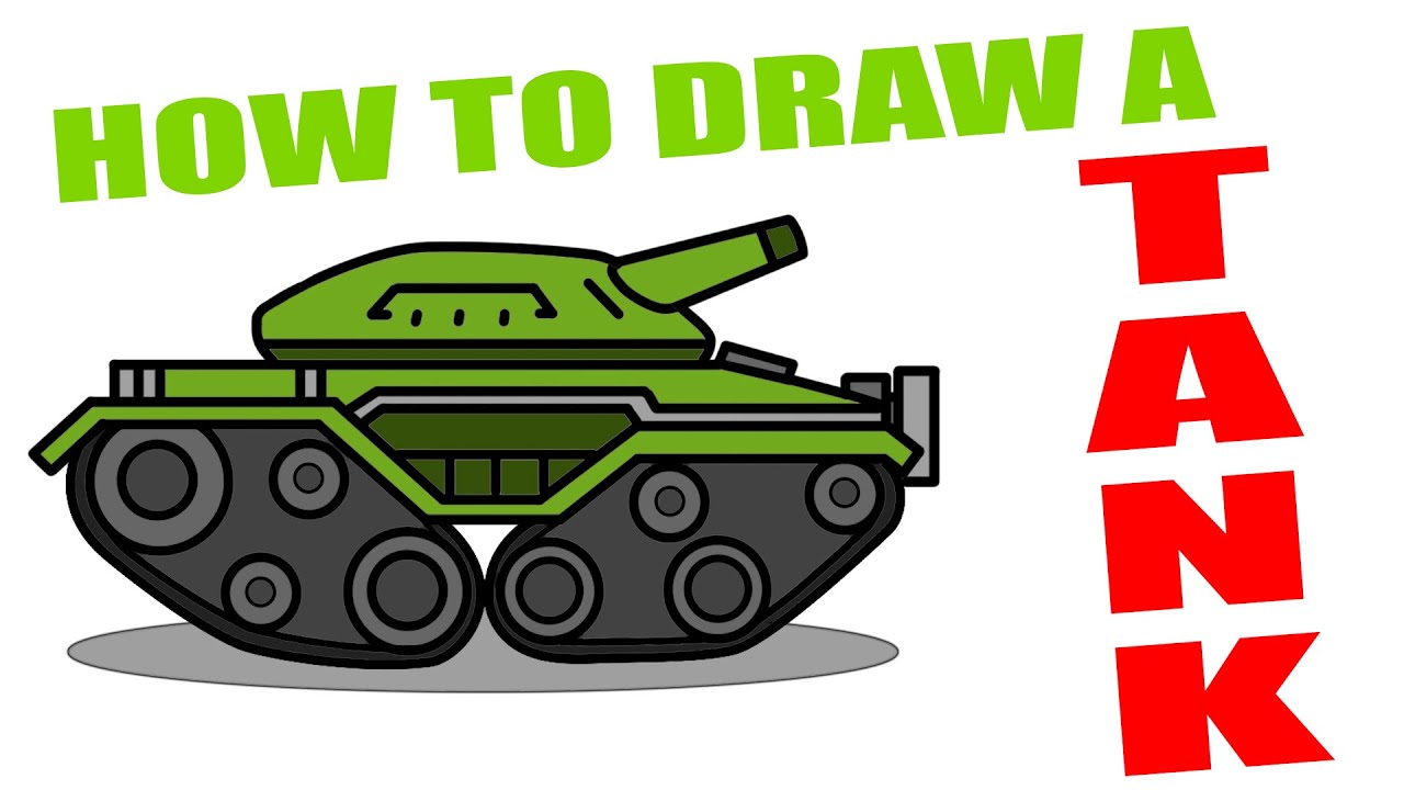 How to Draw a Tank - YouTube