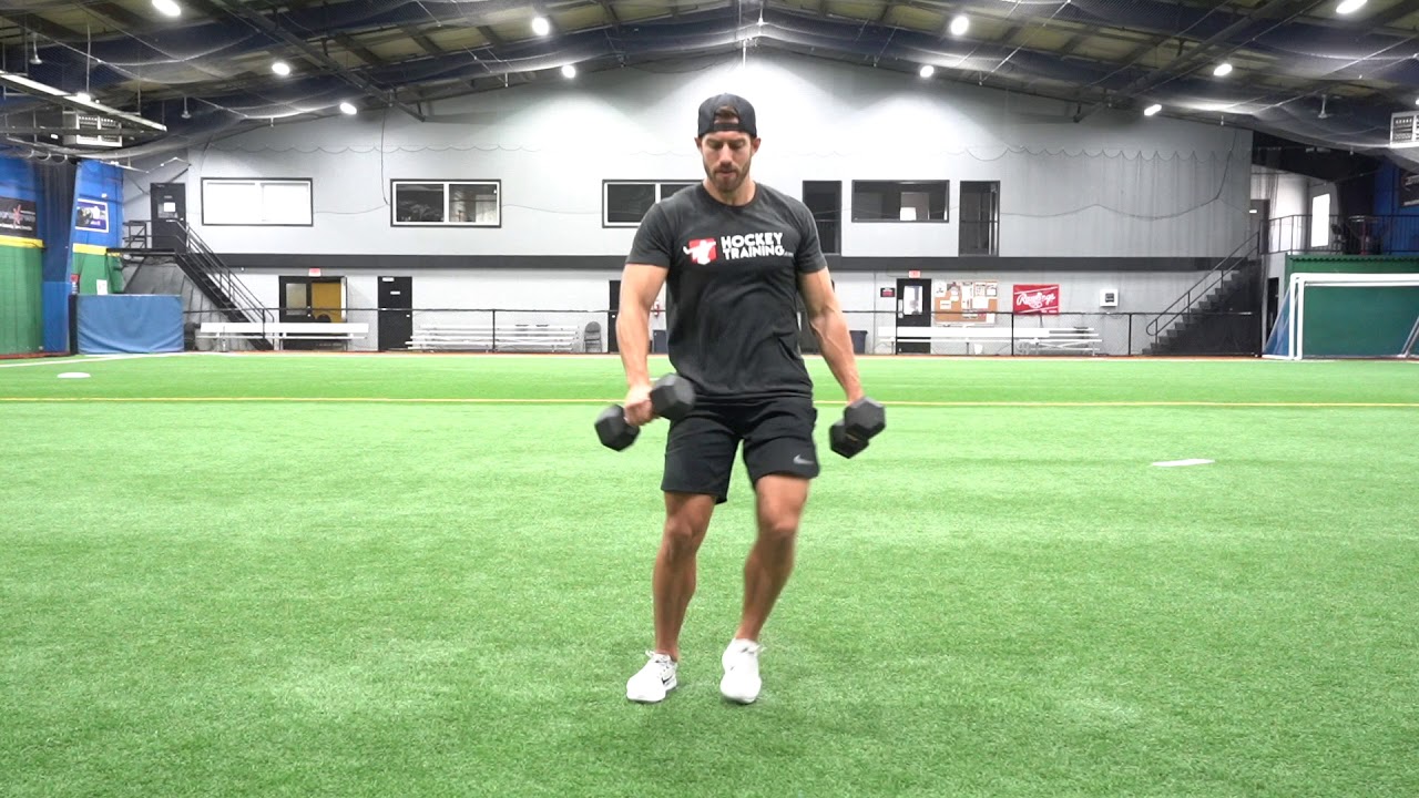 DB Lateral Reaching Lunges - YouTube