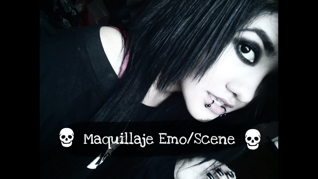 ♥ Maquillaje Emo/Scene Fácil && Rápido ♥ (Ojo Ahumado) - YouTube