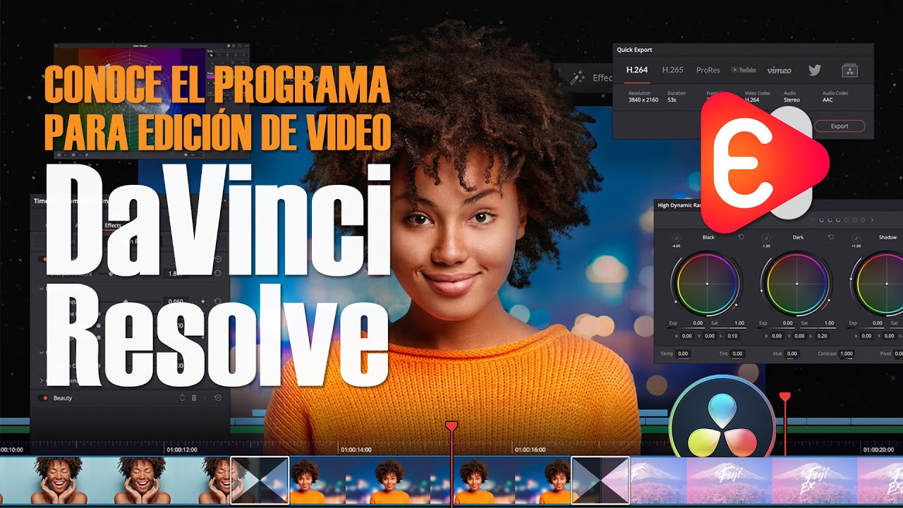 Conoce el Programa para edición de video DaVinci Resolve - YouTube