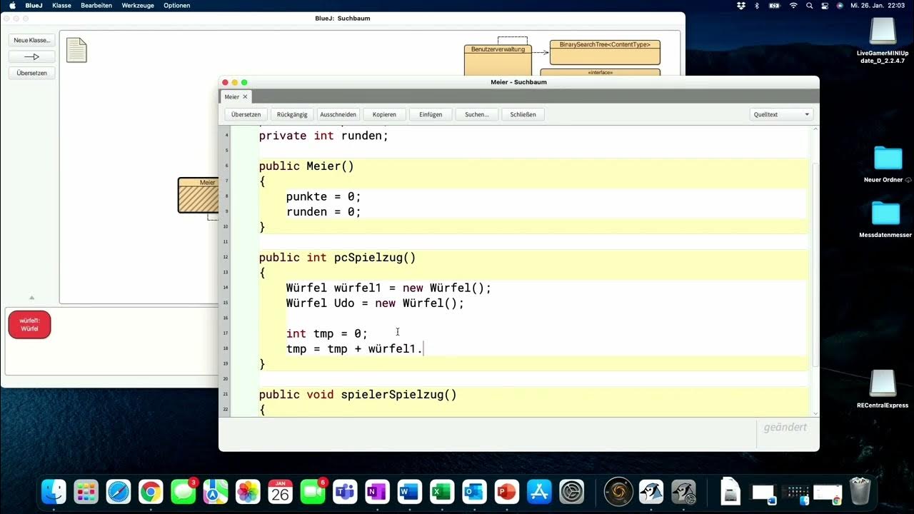 Objekte eigener Klassen erzeugen und nutzen - YouTube