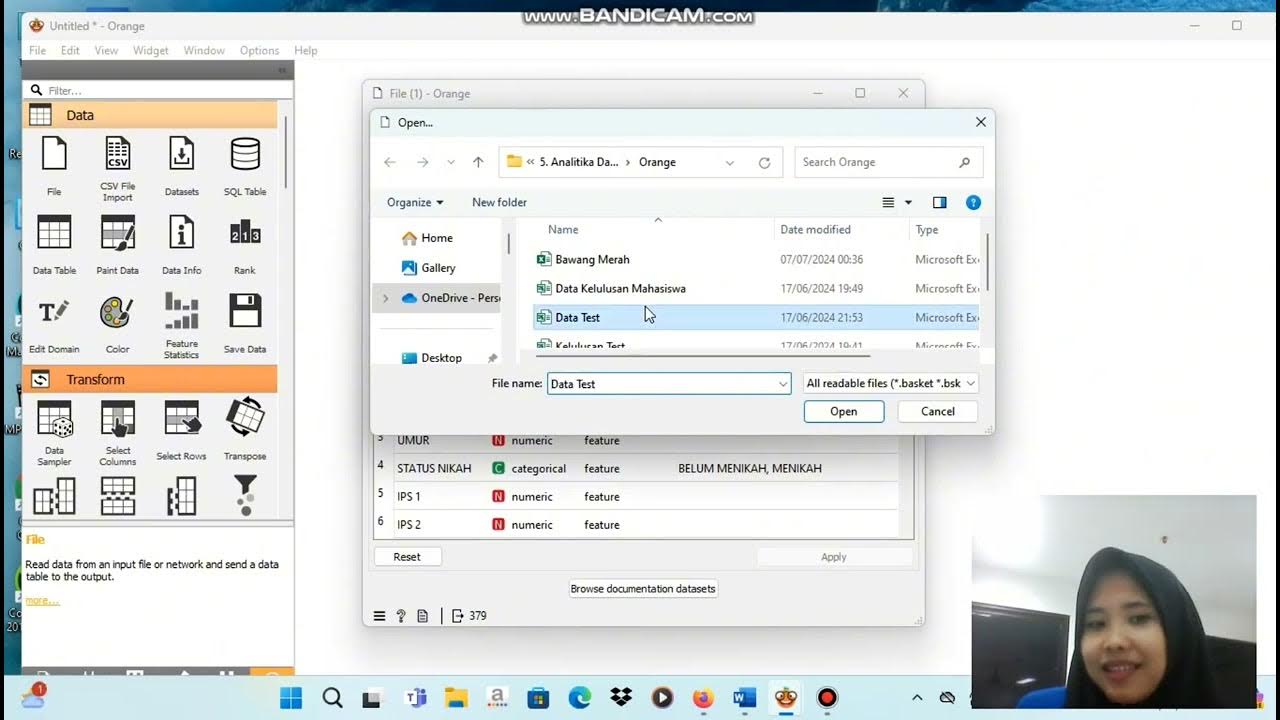 UAS analitika data menggunakan aplikasi orange data mining menggunakan metode gradient boosting ...