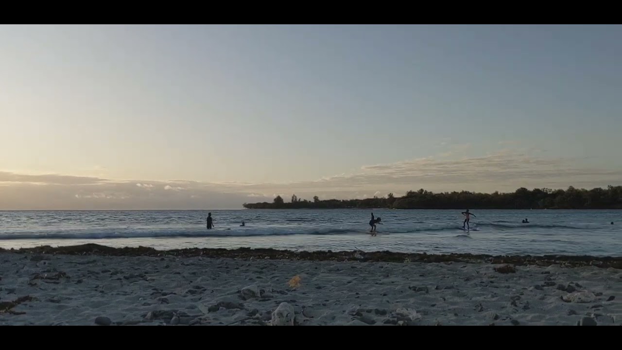 Learning to surf at Tamarin Bay, Mauritius - YouTube