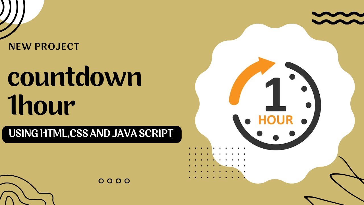Countdown 1hour Using Htmlcss And Javascript 1 Hour Timer Youtube 3953