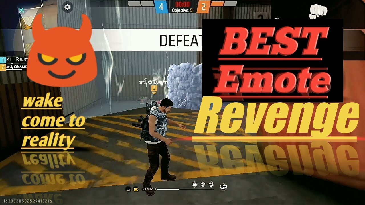 BEST EMOTE REVENGE😡😡😡 Ever - Garena free fire - YouTube