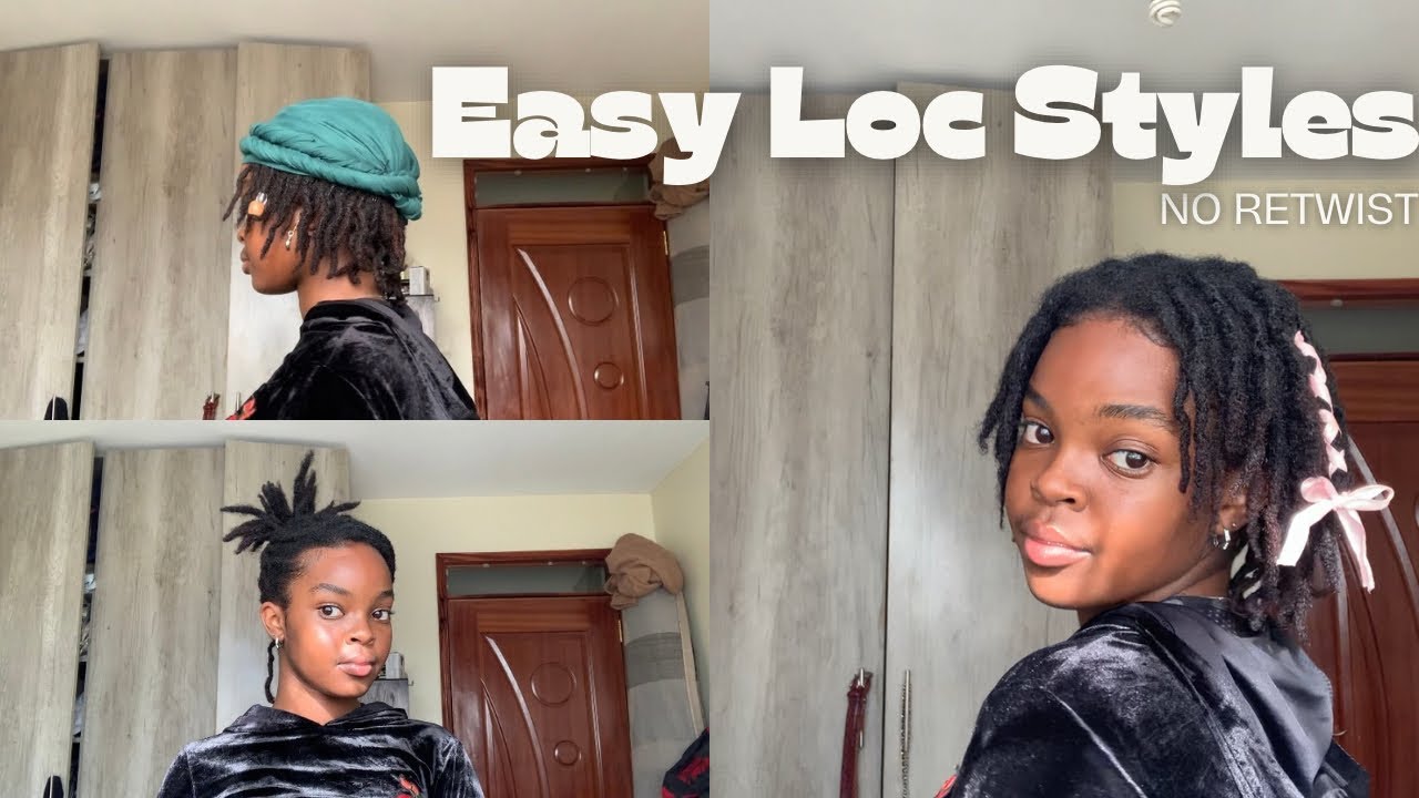6 EASY LOC STYLES | no retwist - YouTube