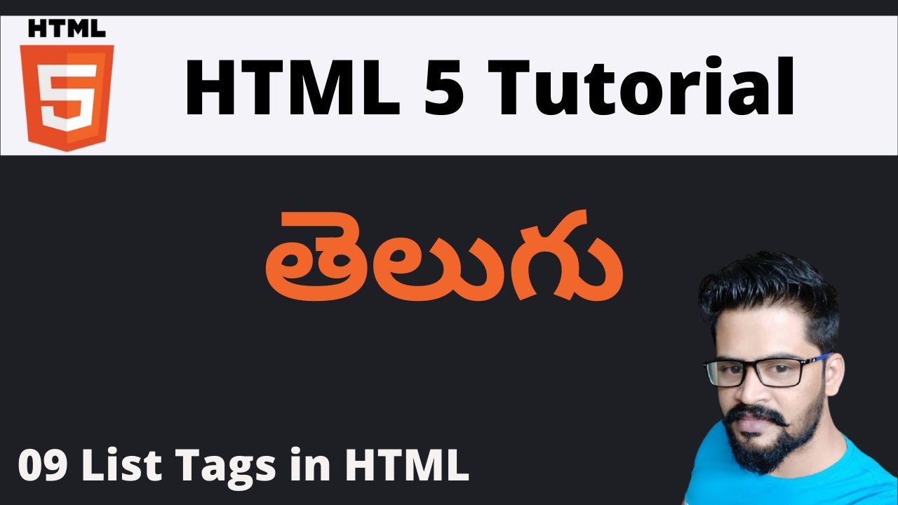 09 HTML List Tags HTML Tutorial In Telugu NAVEEN SAGGAM YouTube 09 HTML List Tags HTML Tutorial In Telugu NAVEEN SAGGAM YouTube