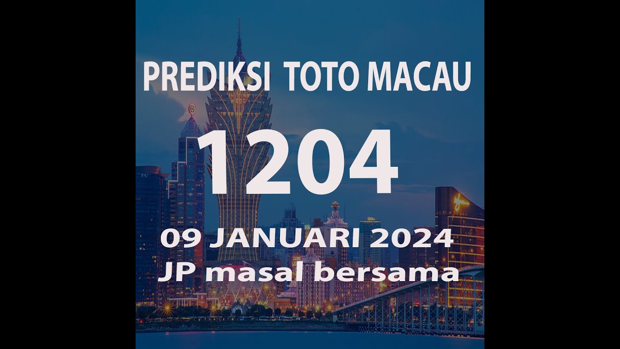 PREDIKSI TOTO MACAU 4D HARI INI 09 JANUARI 2025 | BOCORAN MACAU 4D JITU ...