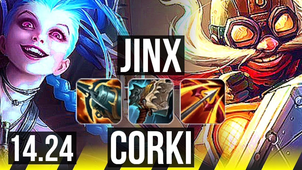 JINX & Thresh vs CORKI & Blitzcrank (ADC) | 6k comeback, 17/4/10 ...