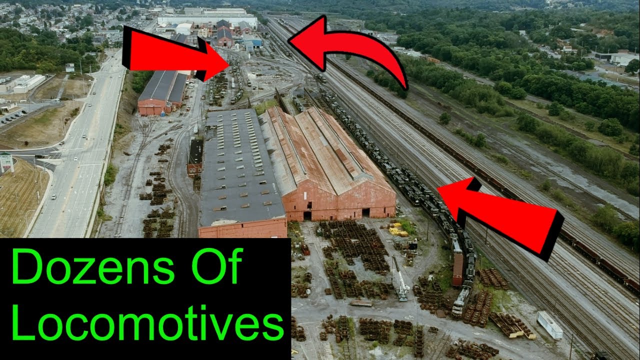 DOZENS OF LOCOMOTIVES - Railroad Factories / Where Trains Are Built ...