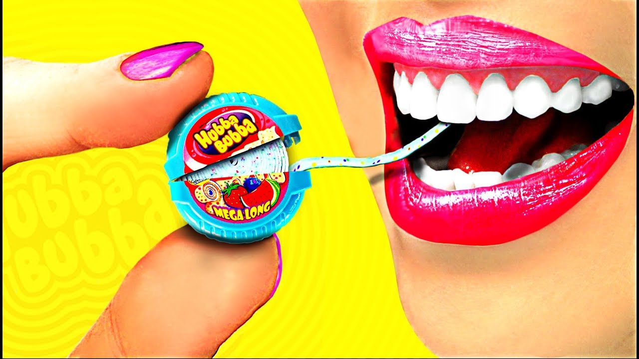 100 TIMES!!! DIY Miniature Hubba Bubba! So cute! - YouTube