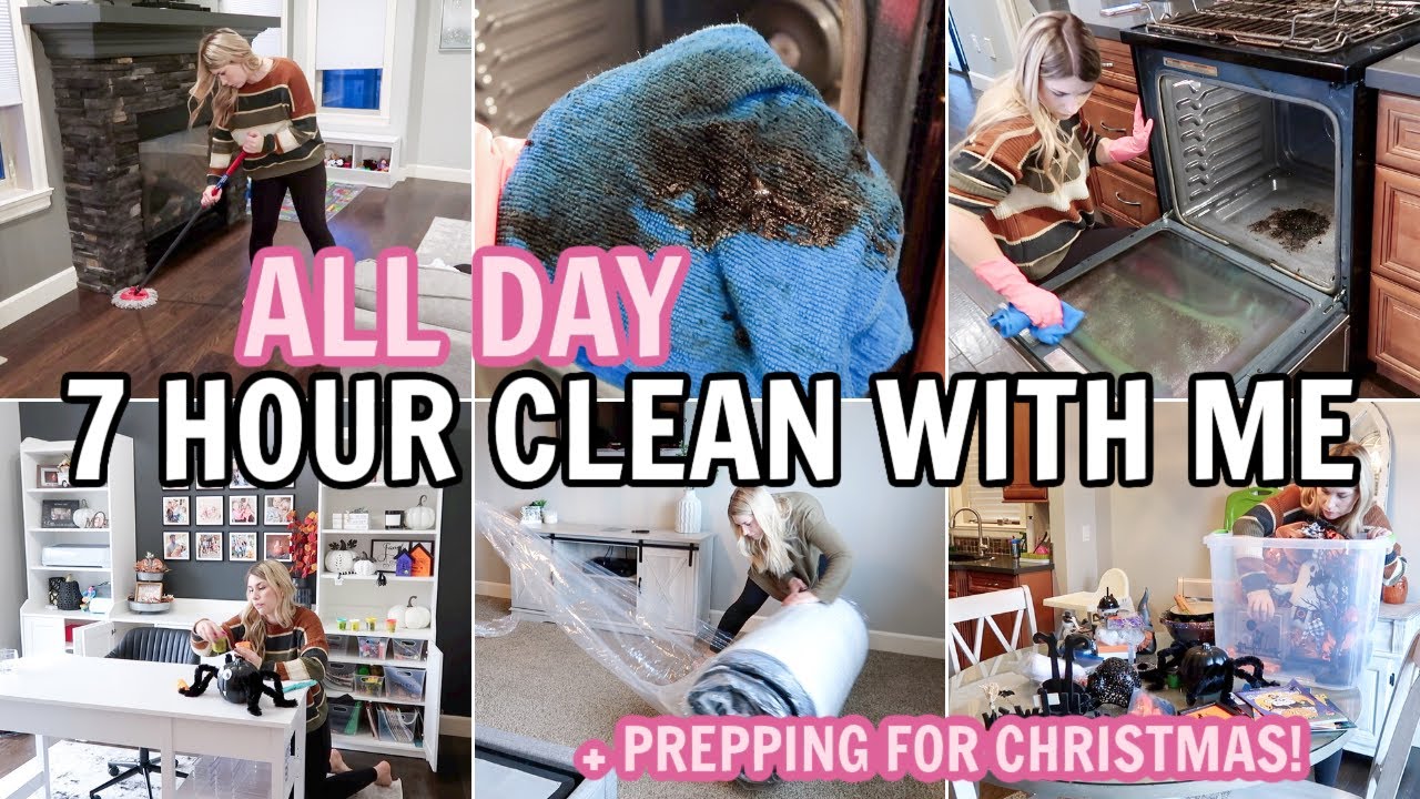 HUGE 7 HOUR CLEAN WITH ME | WINTER DEEP CLEANING MOTIVATION | MESSY ...