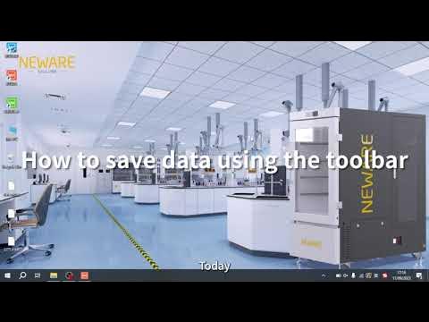 How to save data using the toolbar - YouTube