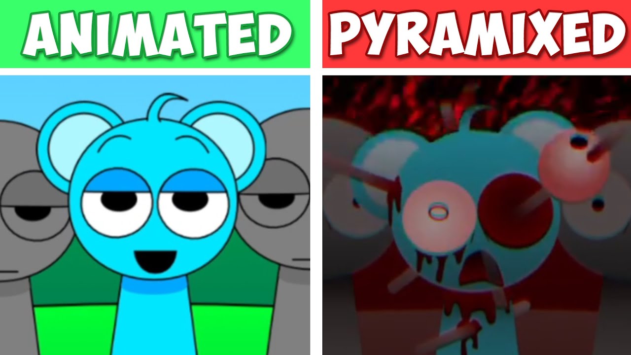 PYRAMIXED - NEW ANIMATED Incredibox Sprunki Comparison | ORIGINAL vs ...