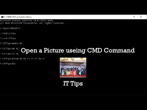 How to open a picture with a command line - YouTube