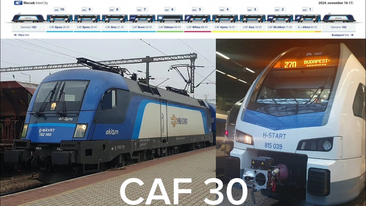 Ilyen volt a CAF 30, a tavalyi év utolsó MÁV eseménye! - YouTube