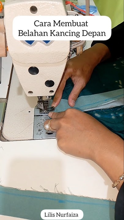 Cara Menjahit Belahan Kancing Depan #sewing - YouTube