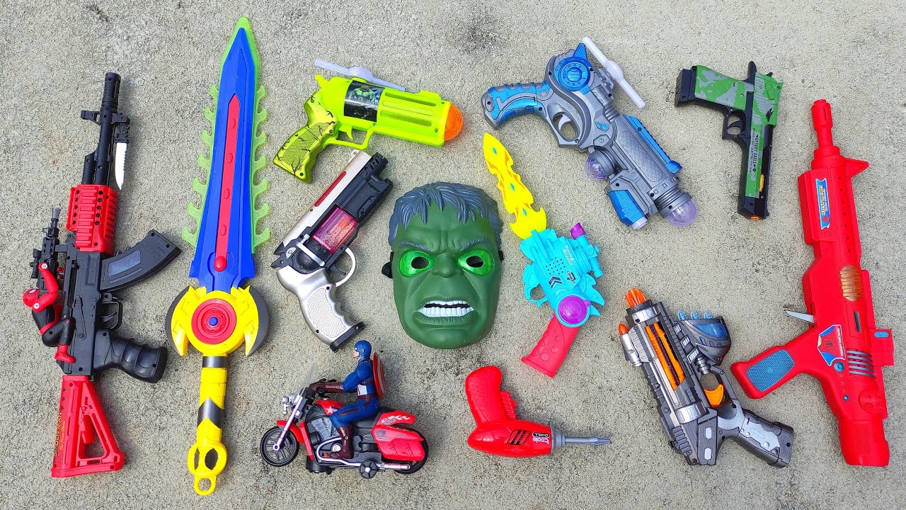 Collecting Nerf Gun, Superhero Gun, ShotGun, AK47 Spiderman Gun, Sniper ...