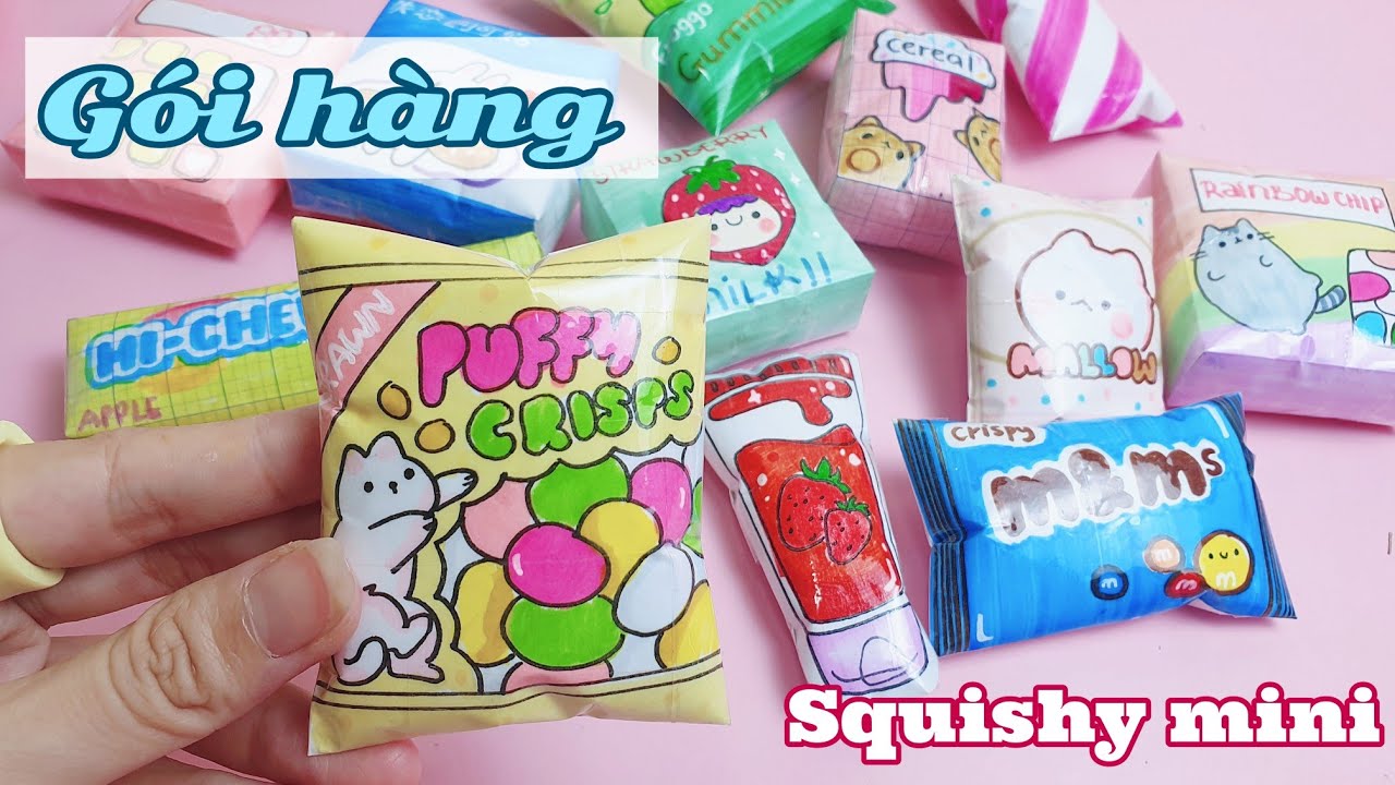 [ASMR ]GÓI HÀNG SQUISHY giấy MINI p2| 3D paper Squishy | Squishy giấy ...