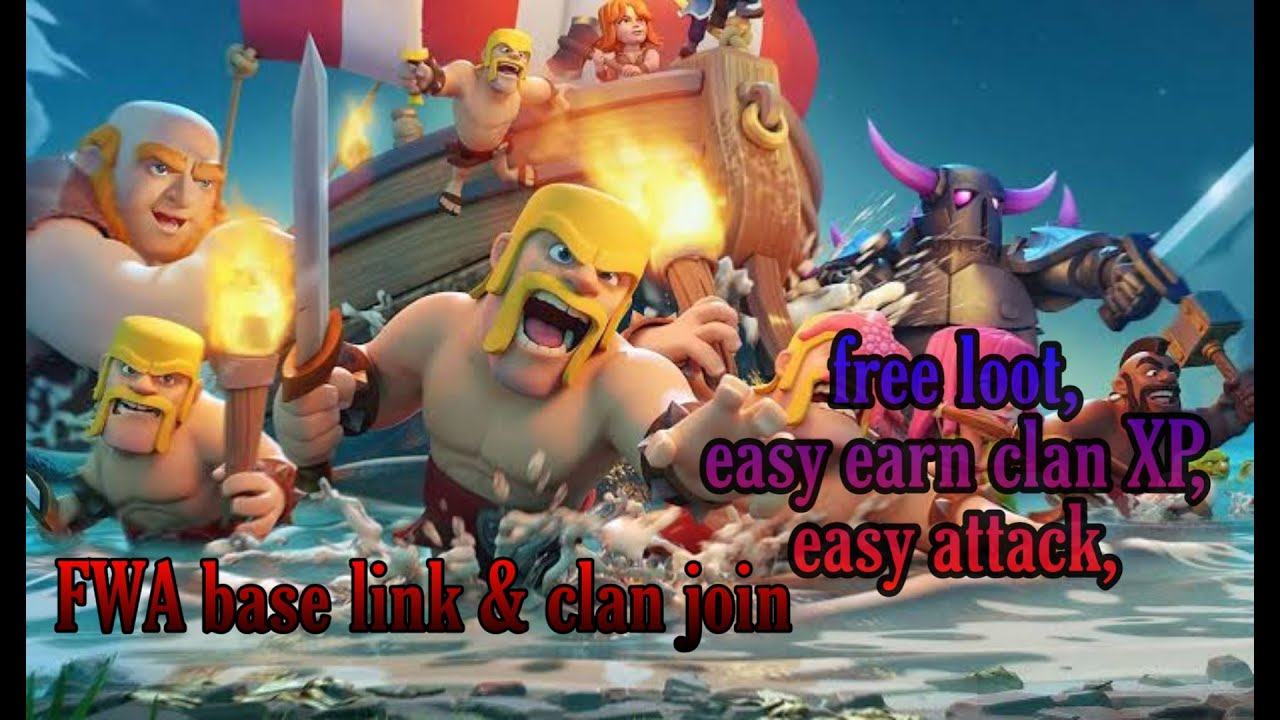 FWA clan entry | FWA base link for copy |easy grow your own clan ...