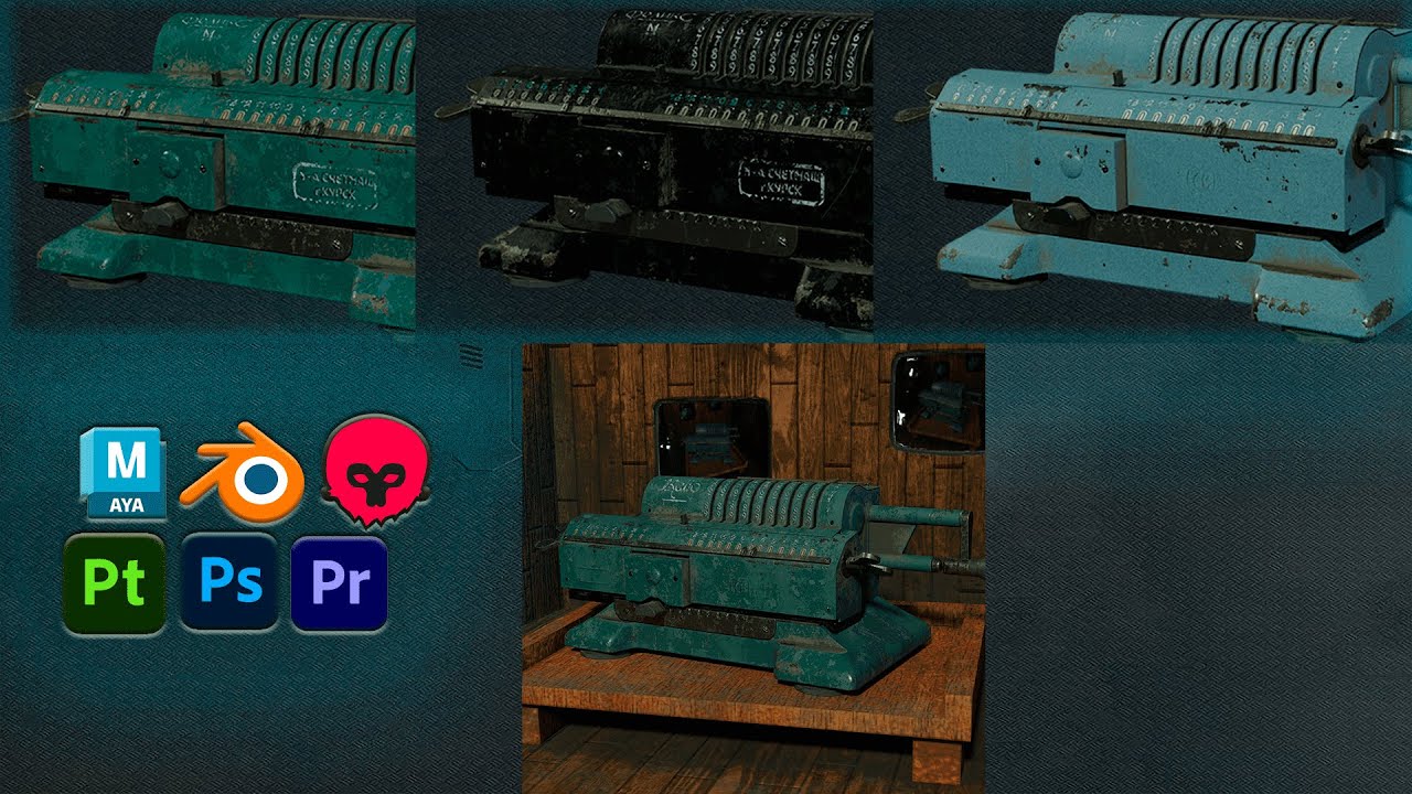 Crafting a Game-Ready Prop in 3D: Final processes Timelapse Review ...