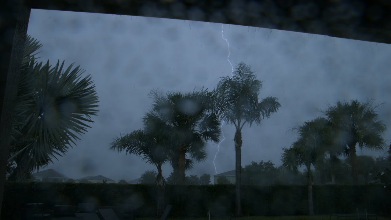 Powerful lightning with LOUD thunder near Orlando, Florida - 28 July ...