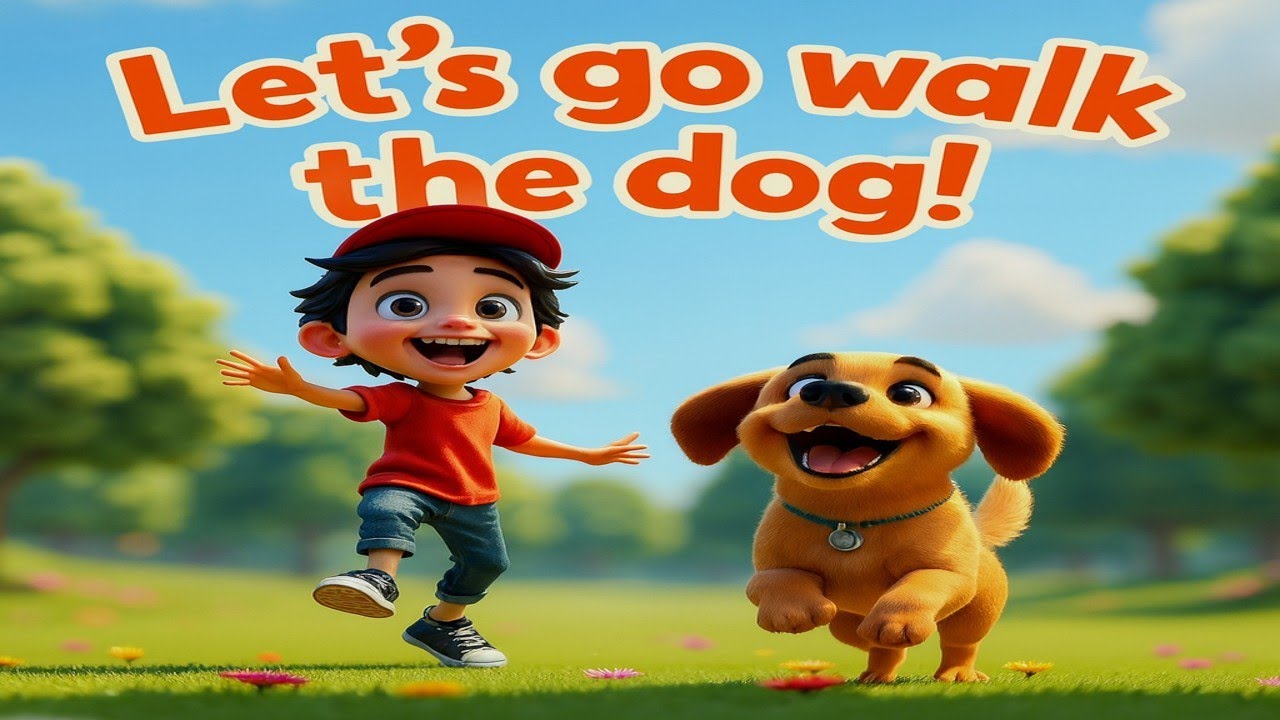 ☀️ Super Fun Children's song! ☀️ Let's walk the dog 🐕 - YouTube